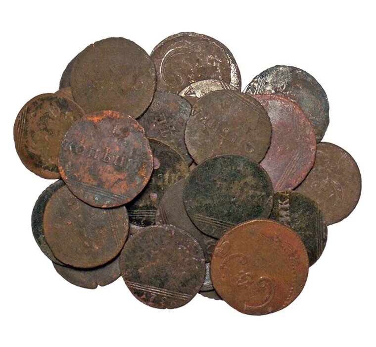 1 копейка 1796 года Екатерина II, медь 1 штука т/н сувенирная копия монеты, нумизматика, деньги для коллекции