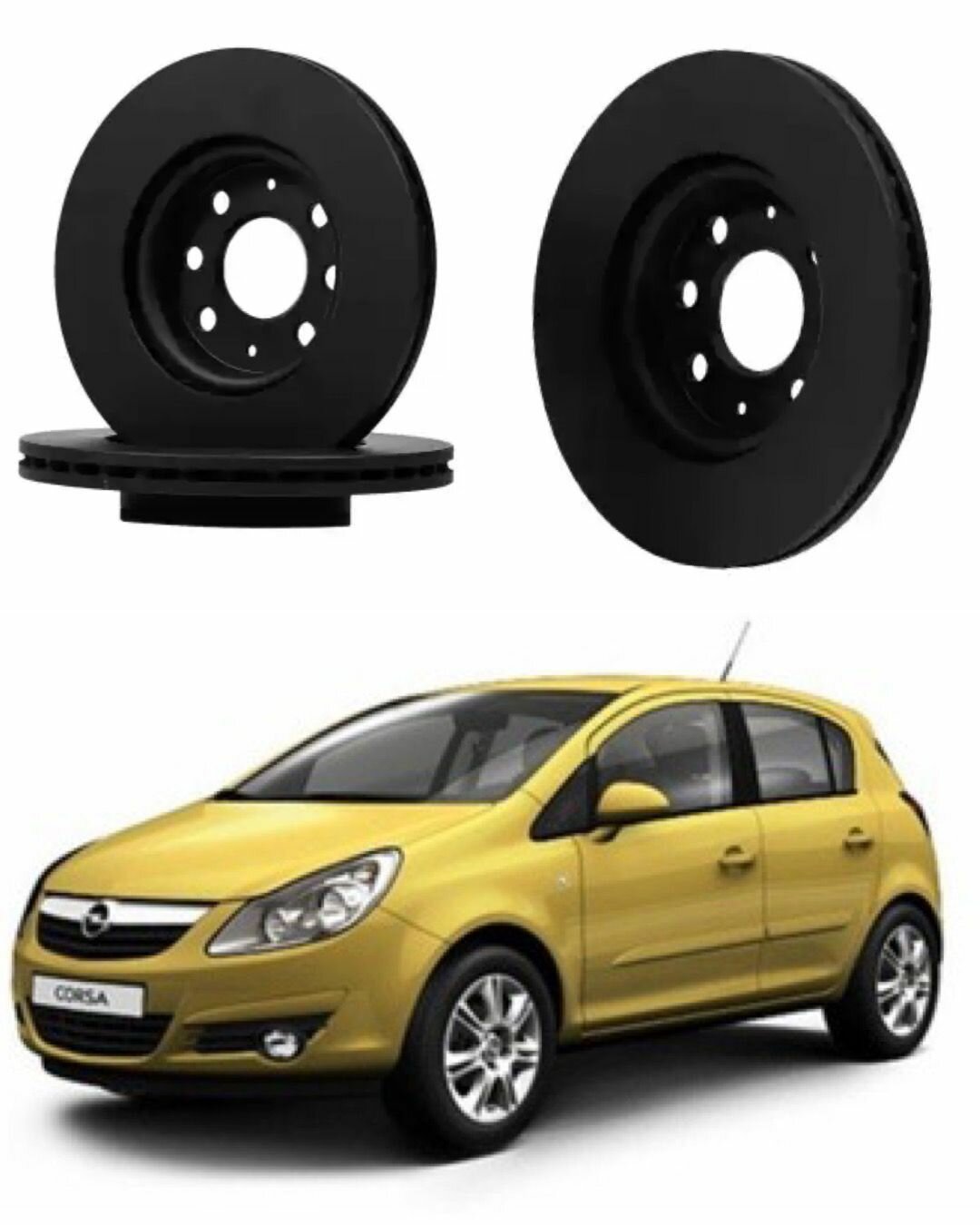 Диск тормозной передний для Fiat Punto от 2005, Opel Corsa D от 2006 / 0569065, 55700920