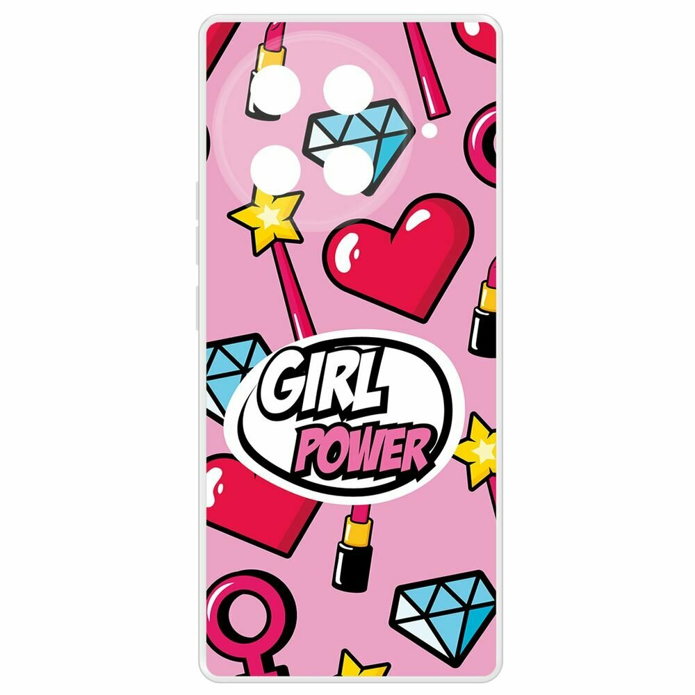 Чехол-накладка Krutoff Clear Case Girl Power для TECNO Camon 30S Pro