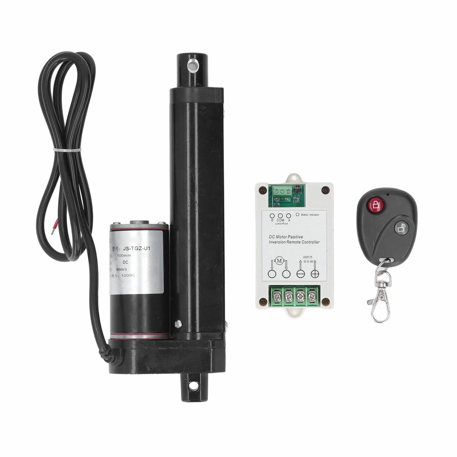 Электрический линейный привод 100 мм ход 1000 Н, 24 В постоянного тока, для электрического дивана, стола, подъёмника