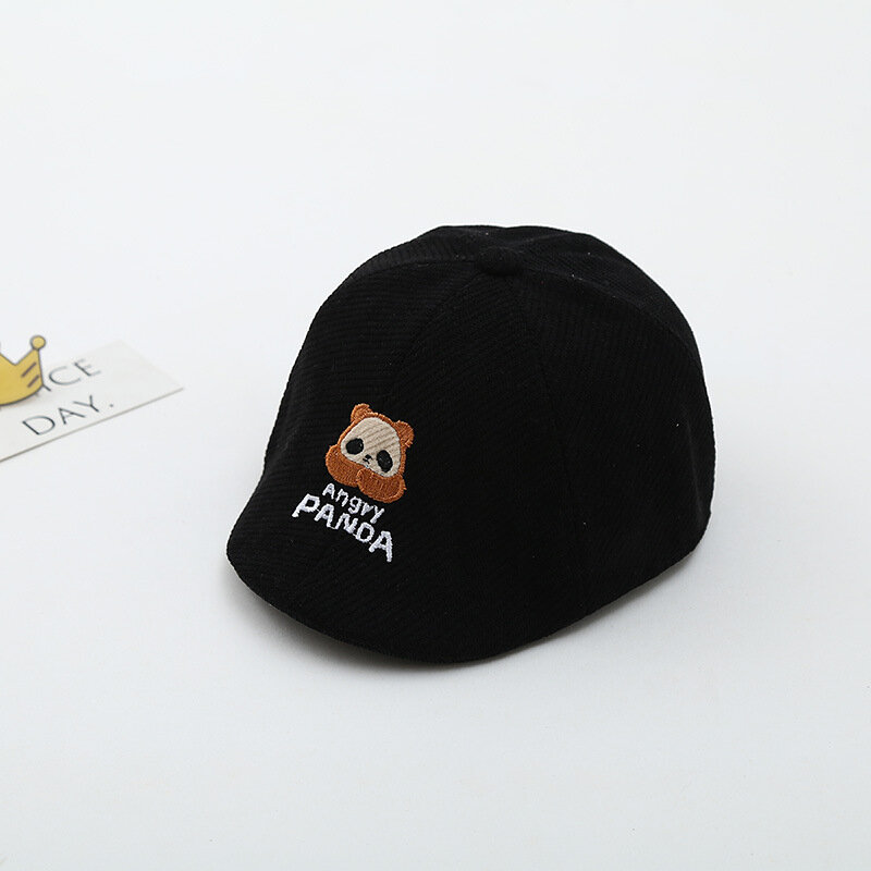 DIY Кепка Детская Панда Вельвет Ньюсбой Хлопок