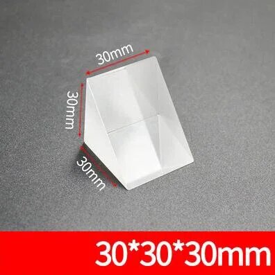 Стеклянная призма K9 30x30x30mm