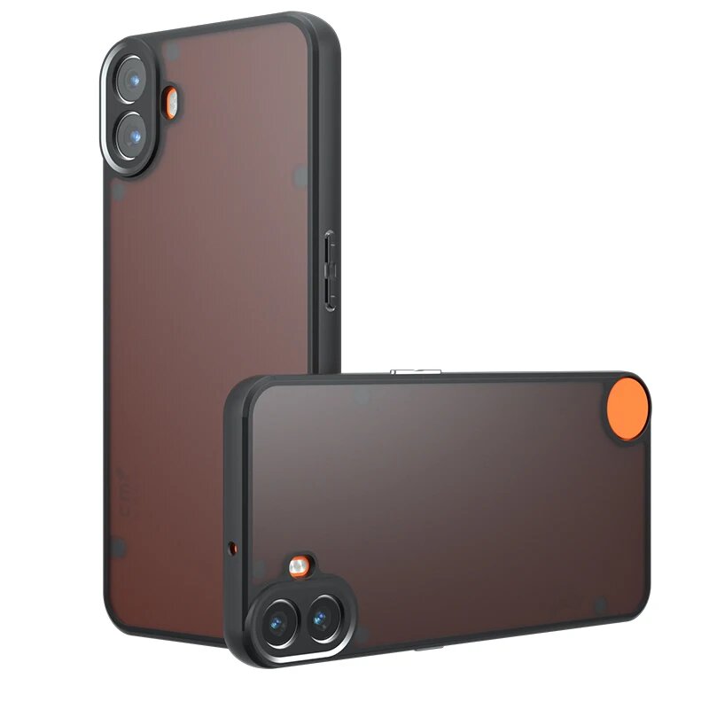 Прозрачный чехол HD для телефона с надписью «Never CMF» Translucent Black
