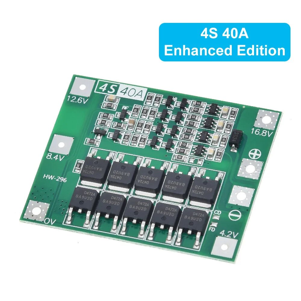 BMS плата 4S 40A Balanced 2PCS — фото 1