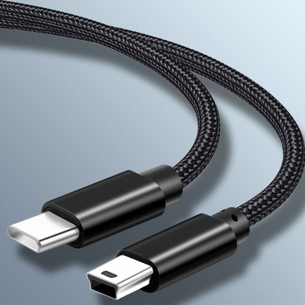 Кабель для быстрой зарядки Type-C к Mini USB, шнур, зарядное устройство, линия передачи данных