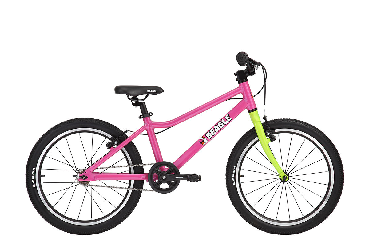 Детский велосипед BEAGLE 120x Розовый/Зеленый One Size