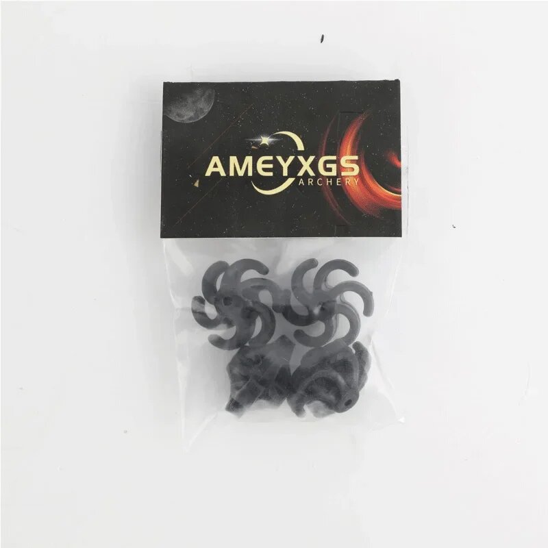 AMEYXGS Стабилизаторы струны для лука, 4 шт, черный/красный Черный, 1bag black