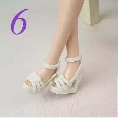 Различные стили на выбор, повседневные туфли на высоком каблуке для куклы BB 1:6, модные милые новейшие BBI00114