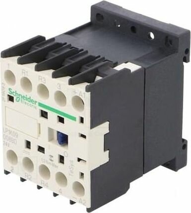 Контактор SCHNEIDER LP1K09008BD 4-полюсный, NC x2 + NO x2, 24ВDC, 9А, DIN, на панель, 1 шт