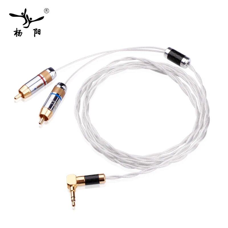Кабель 3.5 мм на 2 RCA HiFi, 0.75 м, L-Style