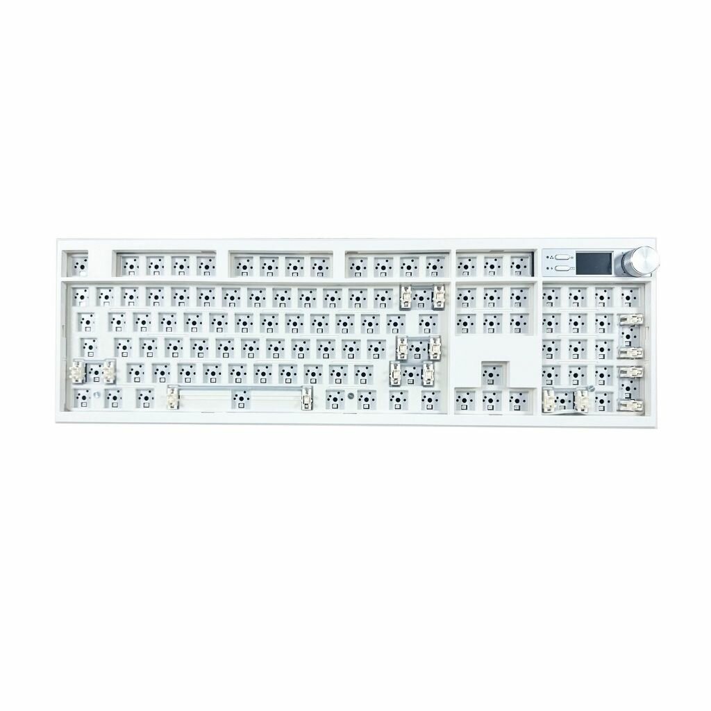 Механическая клавиатура GMK104 с OLED-дисплеем, поворотной ручкой и поддержкой горячей замены переключателей