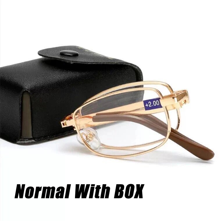 Складные очки +2.00, оправа Normal with box