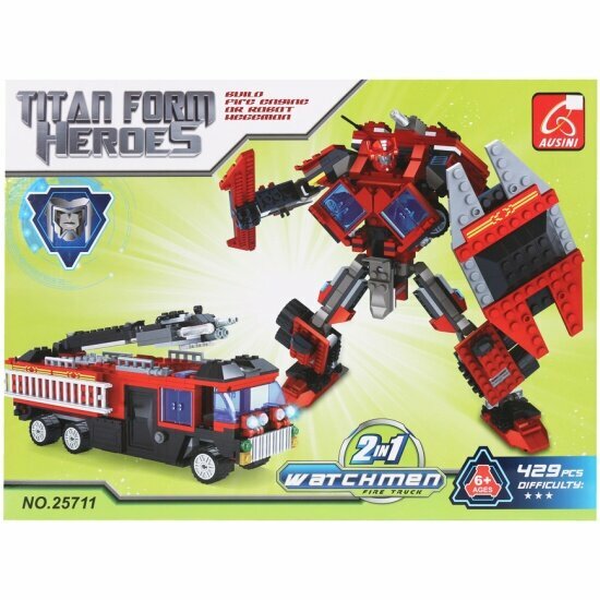 AUSINI 25711 Машина+трансформер 429 дет.