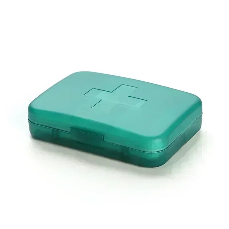 Таблетница MOONBIFFY 6 секций, green