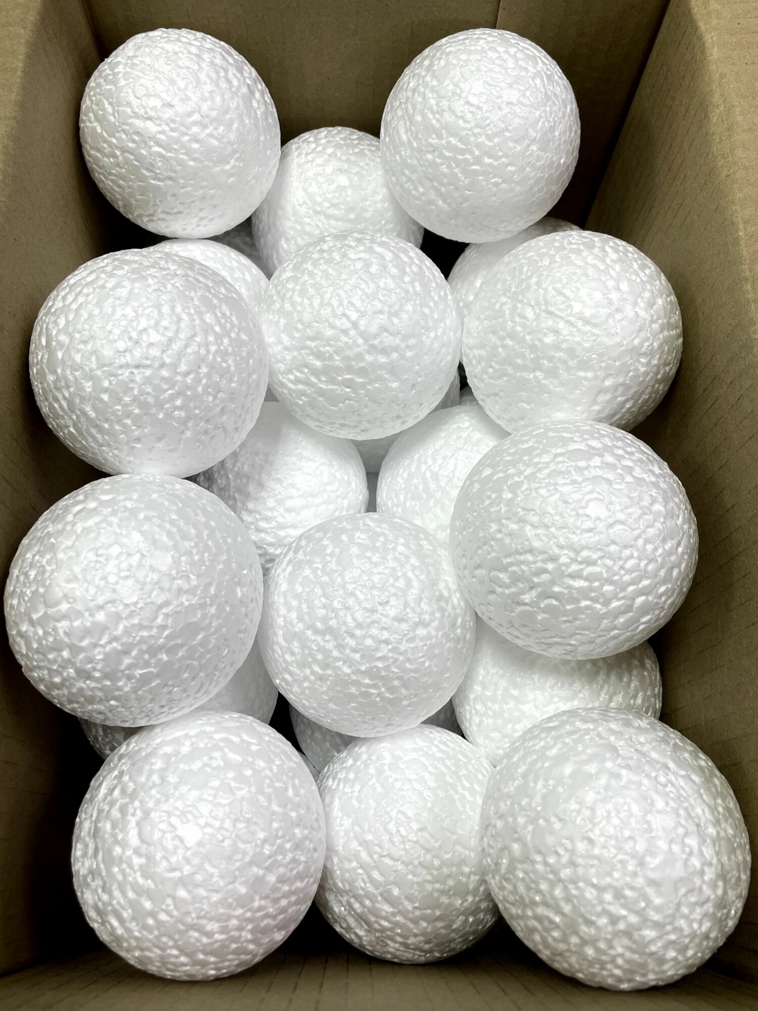 Шар из пенопласта 7 см, 30шт / Заготовка из пенопласта для рукоделия