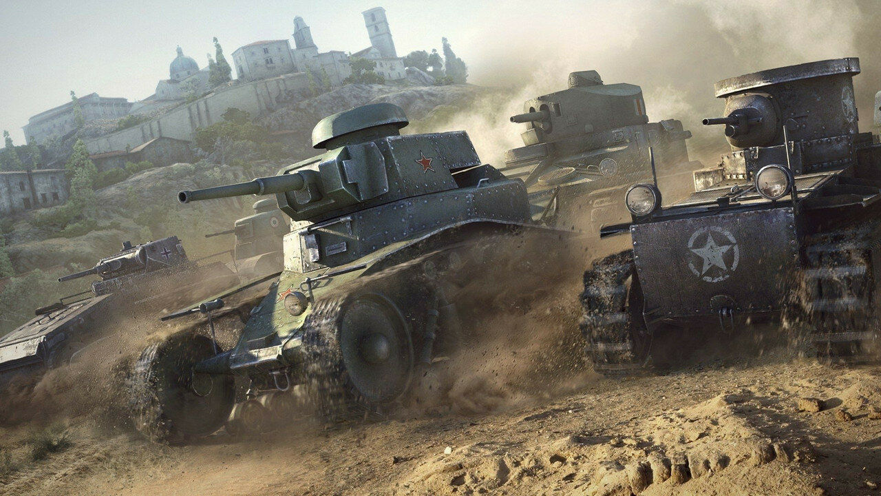 Алмазная мозаика "World of Tanks" 40*50 см, безрамная, идеальна для дома, украшения, подарков.