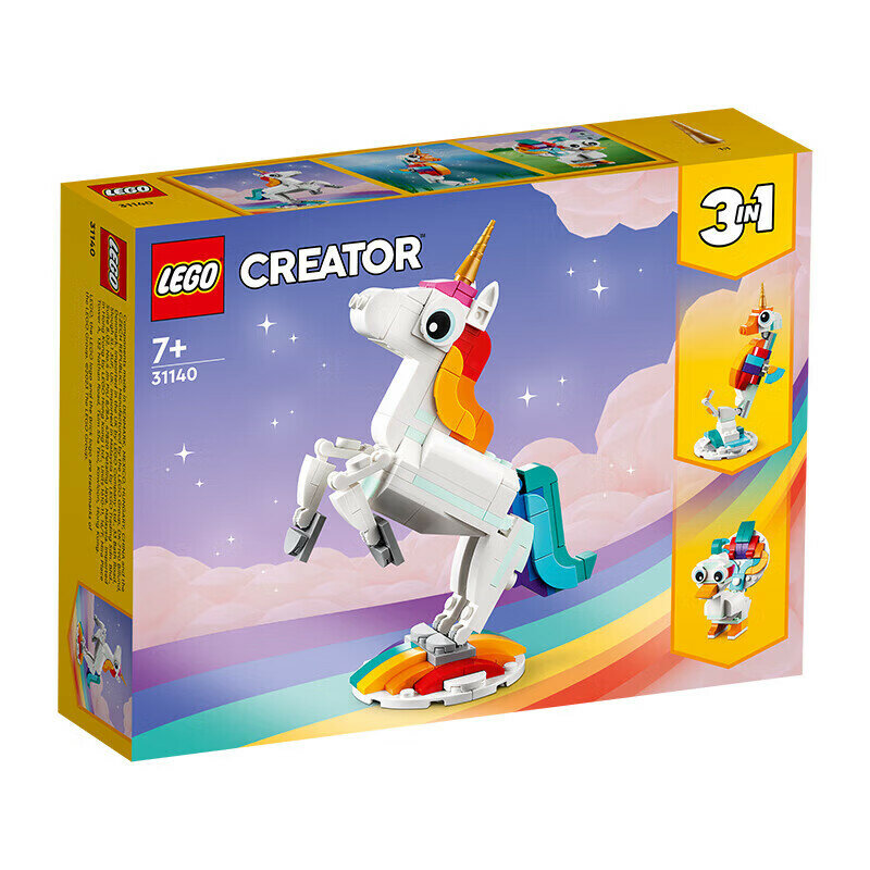 LEGO Building Blocks Set 31140, Magical Unicorn, Toy for Boys And Girls, Children's Birthday Gift