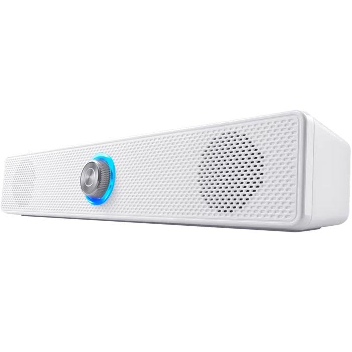 Саундбар Defender Z2 6 Вт подсветка, регулятор громкости на кабеле, белый