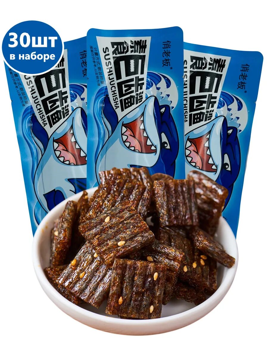 Азиатские снеки сладко-острые Акула 22 г * 30 шт