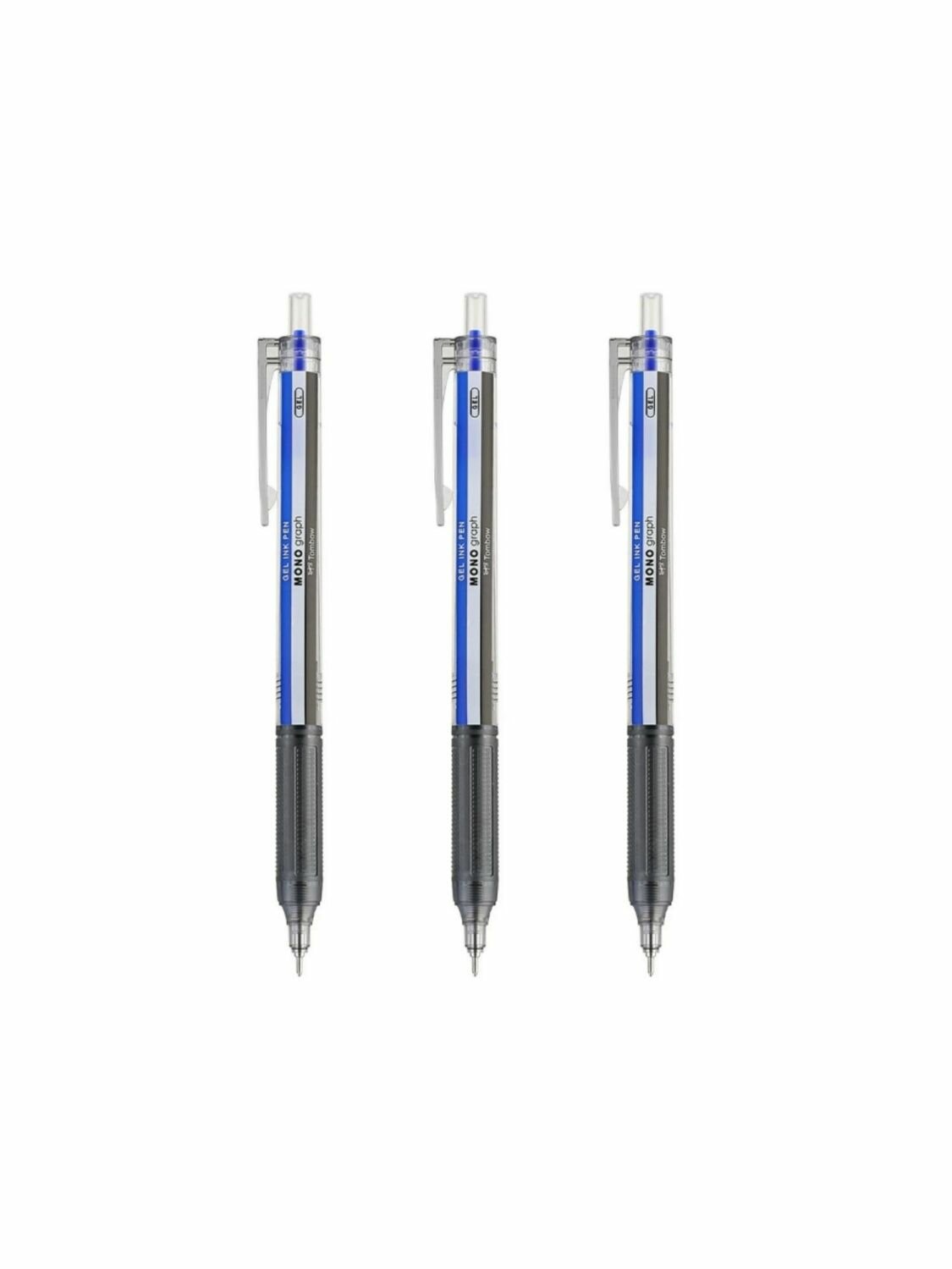 Tombow Ручка Гелевая, толщина линии: 0.5 мм, цвет: Синий, 3 шт.-Праздничные подарки