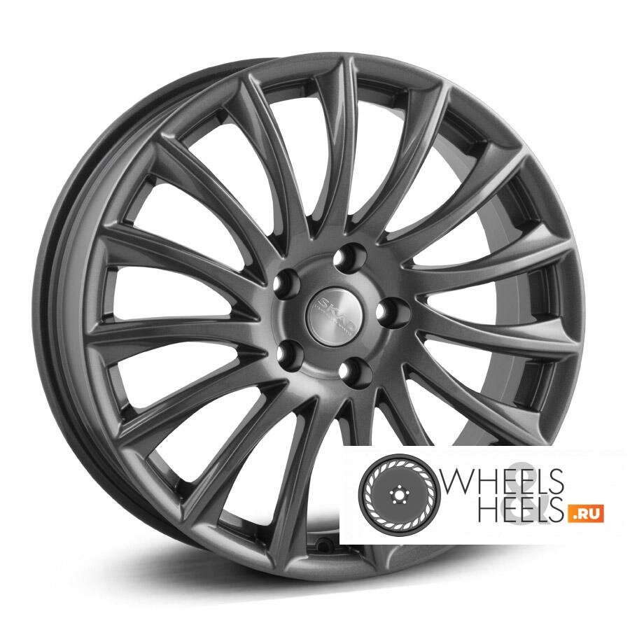 Диск автомобильный литой Скад Валенсия 18x7 5x114.3 et38 dia67.1 Графитовый