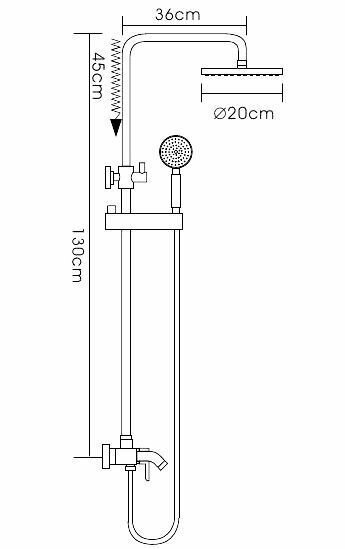 Душевая стойка Frap F2BT41RY6 хром