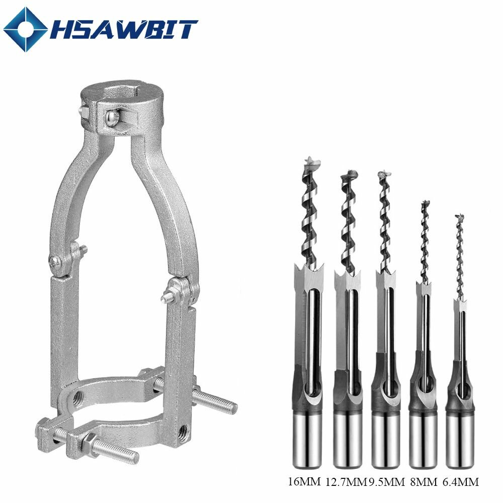 Сверло по дереву Power Grip, хвостовик Power Grip, диаметр 9,5мм, комплект 5шт