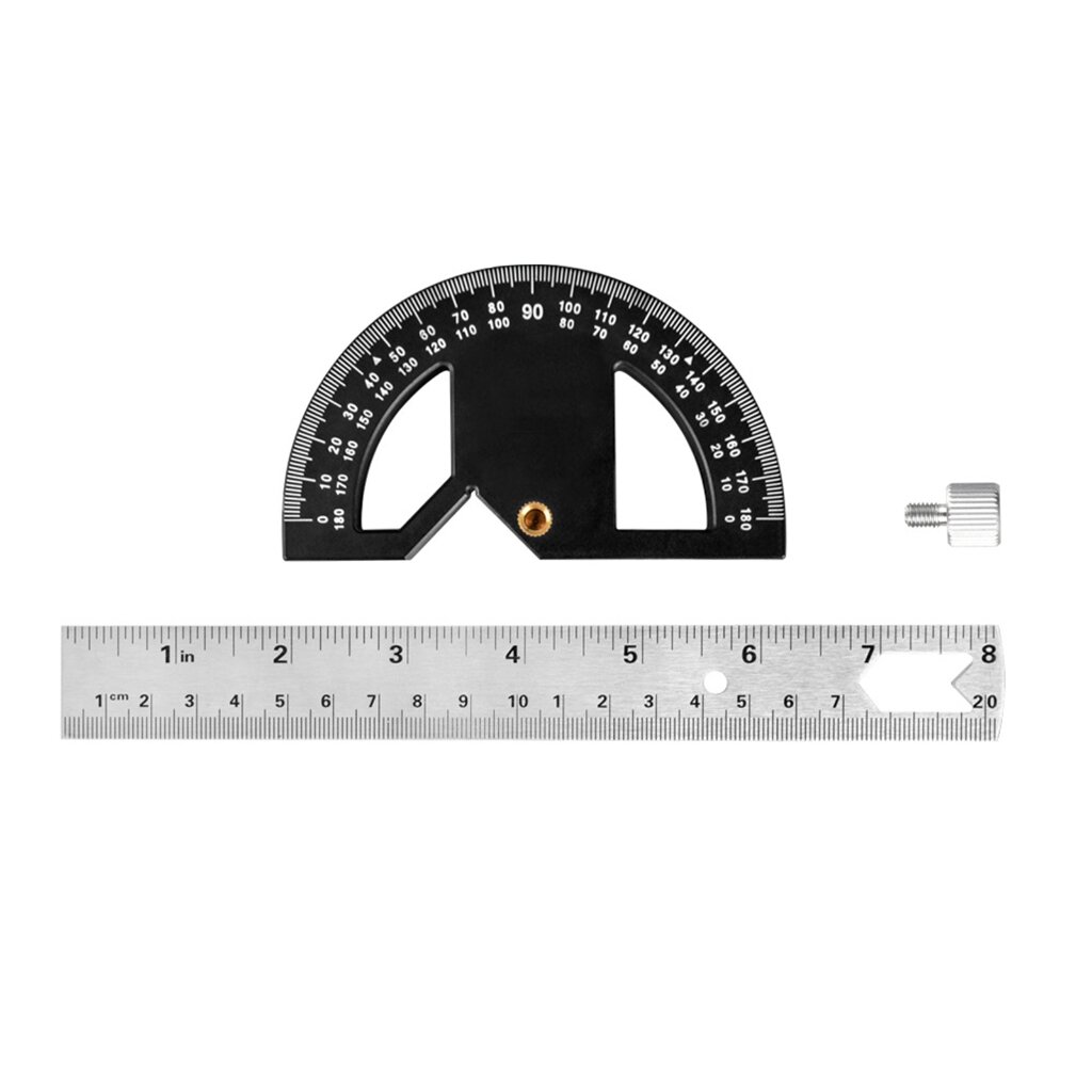 Измерительная линейка из алюминиевого сплава с несколькими углами, уровень, складные металлические канцелярские линейки, универсальный инструмент, транспортир-инклинометр