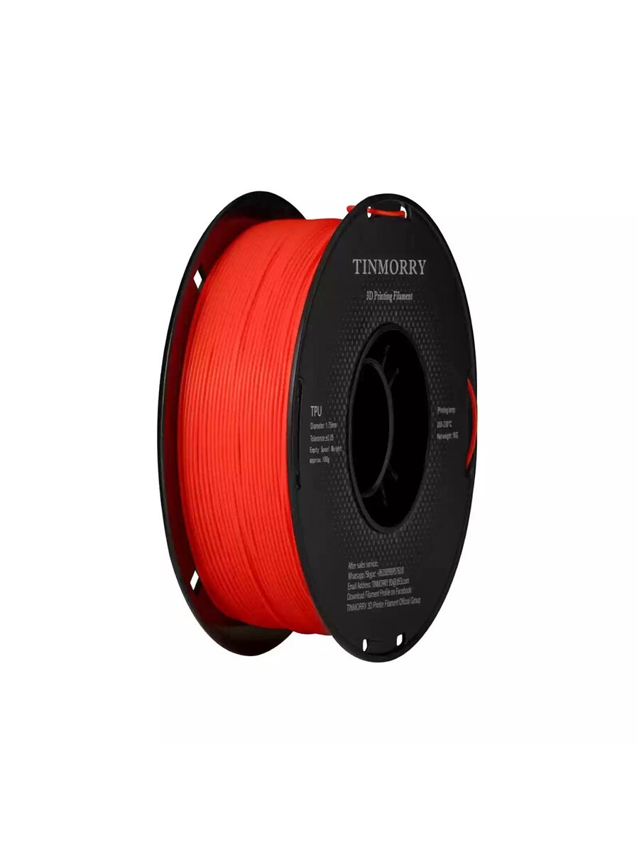 Пластик TPU для 3D принтера 95A, черный