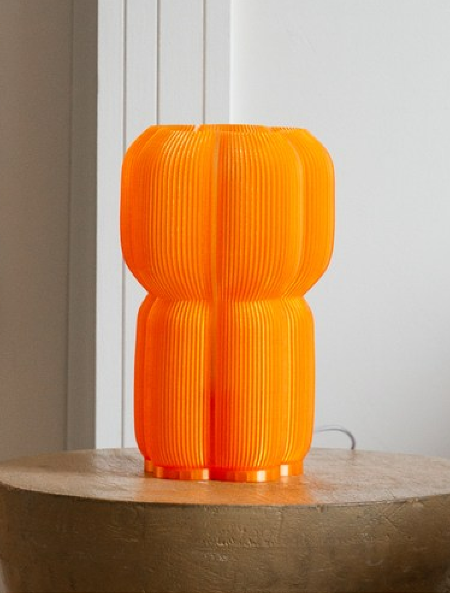 Дизайнерский светильник незабудка | Оранжевая | Интерьерная лампа | 3D-печать из экологичного пластика | бренд aomi lab