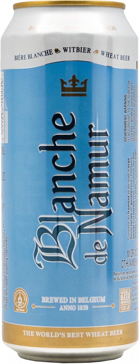 Пиво "Blanche de Namur", in can, 0.5 л
