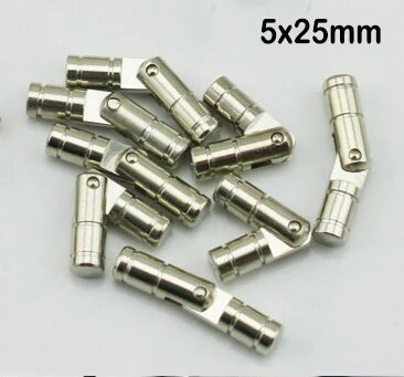 Медные скрытые петли для мебели 10 шт. Silver 5x25mm