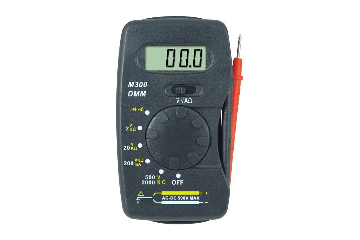 Мультиметр WHDZ DT300, цифровой, IP52, измерение постоянного напряжения, силы тока и сопротивления