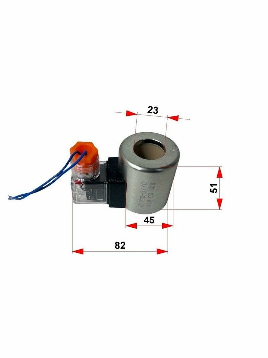 Катушка гидравлическая MFZ 12-37 YC DC24V 30 W