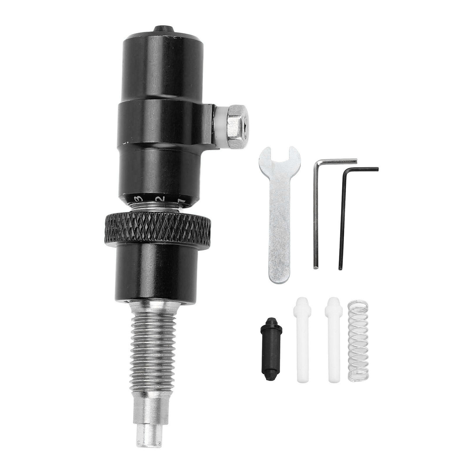 Плунжер для стрельбы из лука, регулируемый, винтовой, из алюминиевого сплава, для рекурсивного лука, плунжер для вспомогательного аксессуара, черный