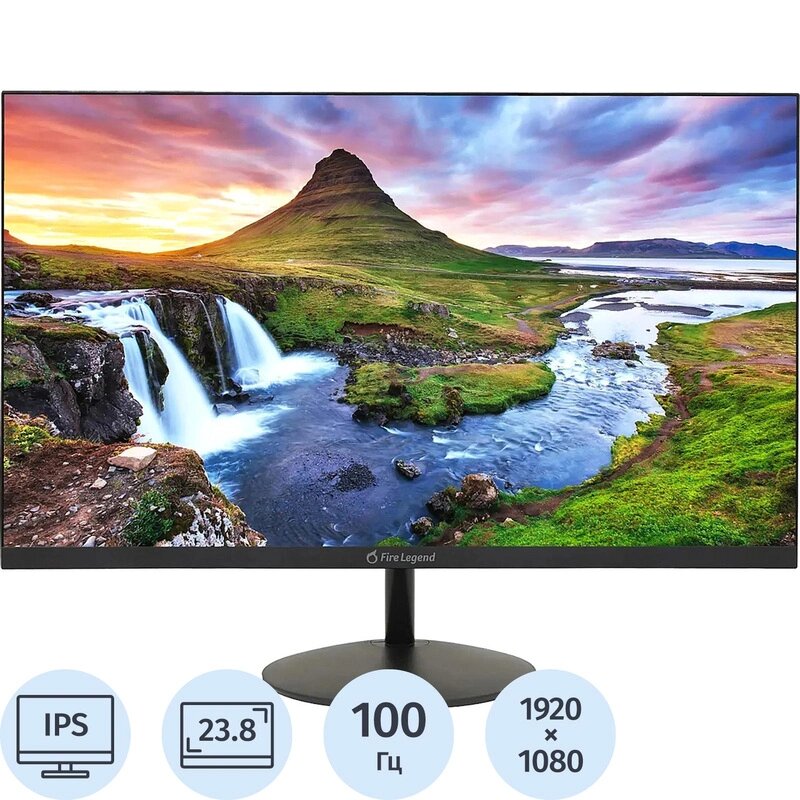 Монитор Aopen (UM. QS2EE. E18)23.8/FHD/IPS/100Hz/250cd/1ms/VGA/HDMI