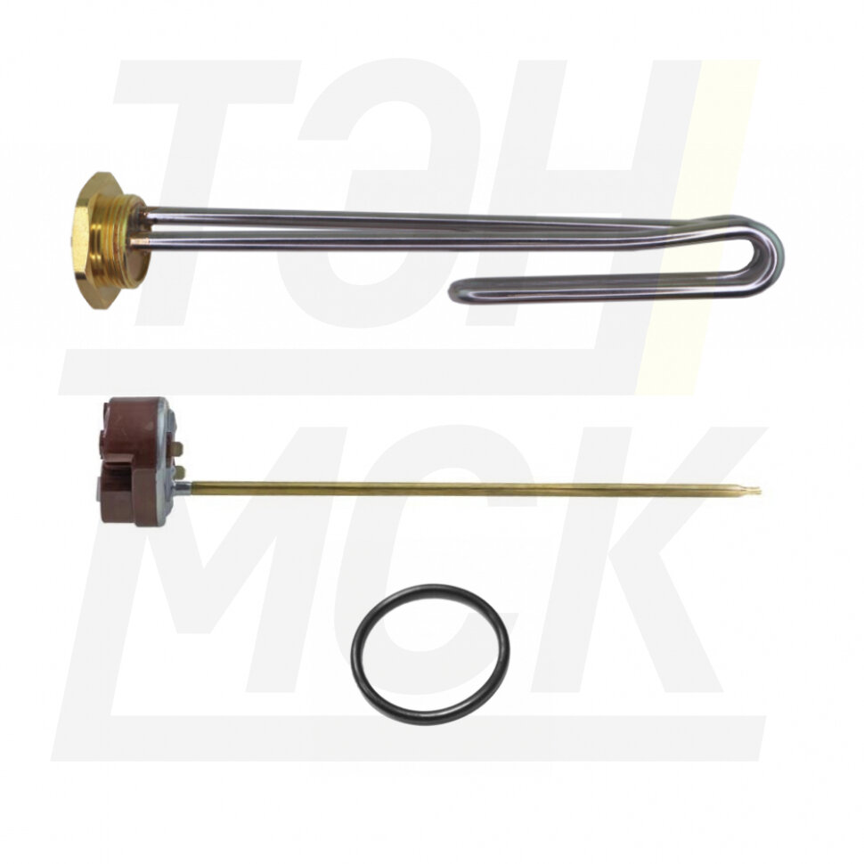 ТЭН 4кВт (4000Вт) RCT, резьбовой 42мм для Ariston, De Luxe, Real, Thermex, под анод М6, P40340