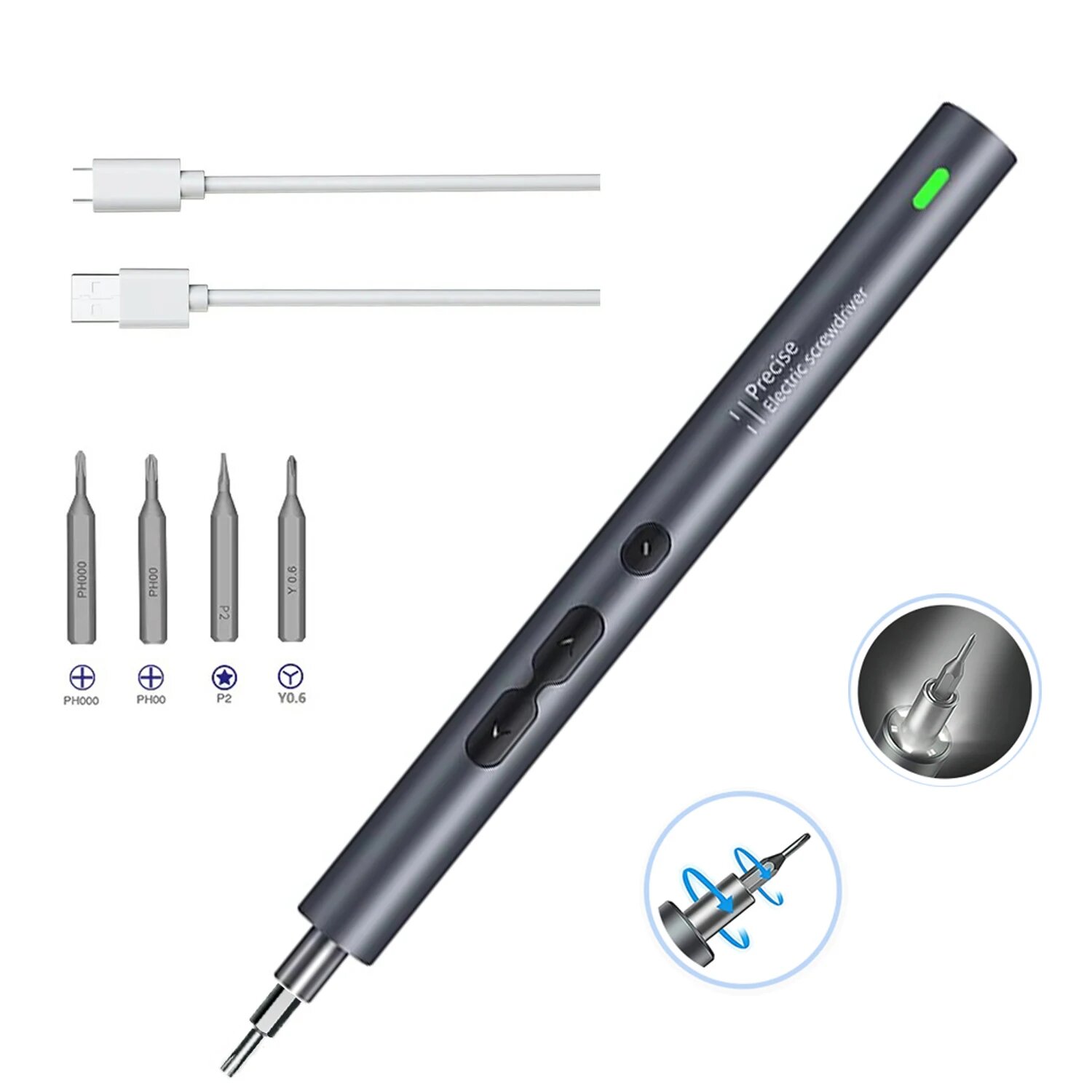 Беспроводная прецизионная отвертка UF·TOOLS, N30, 4 bits