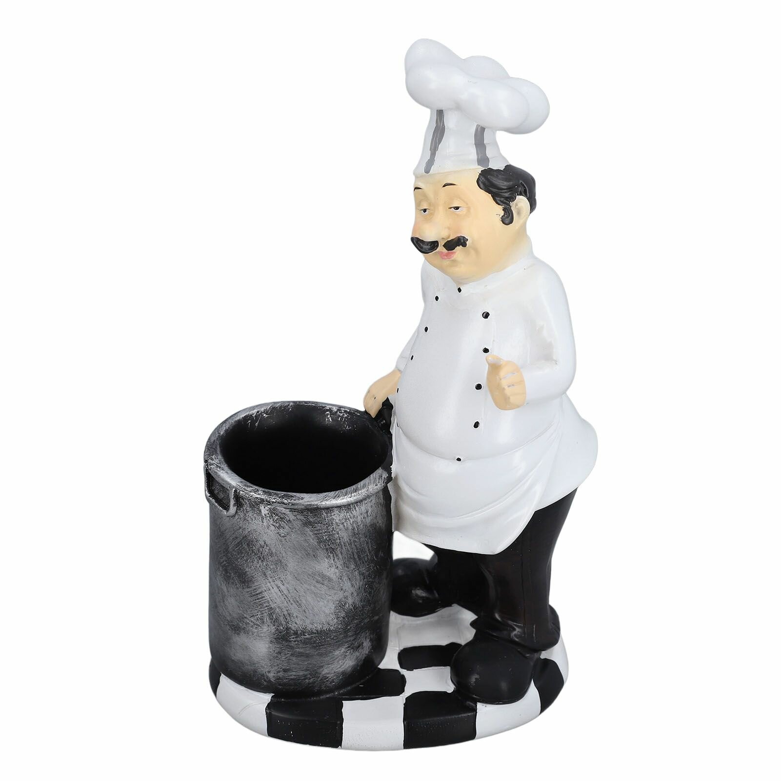 Фигурка для декора кухонного обеденного стола 23x13,5x9,5 см 3D мультяшная смоляная фигурка для стола статуэтка шеф-повара