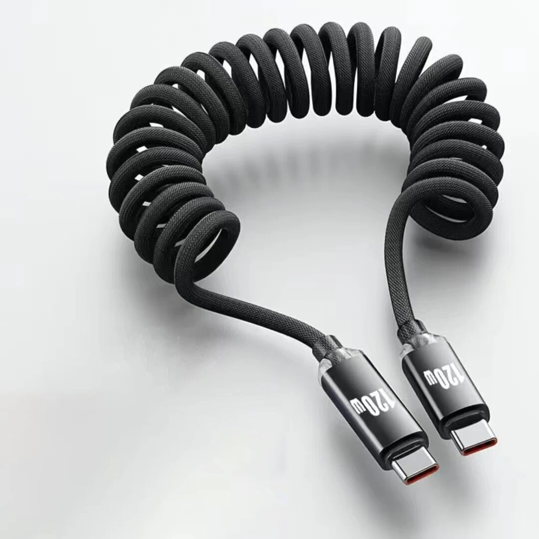 Кабель USB-C - USB-C 120W, 1m, черный