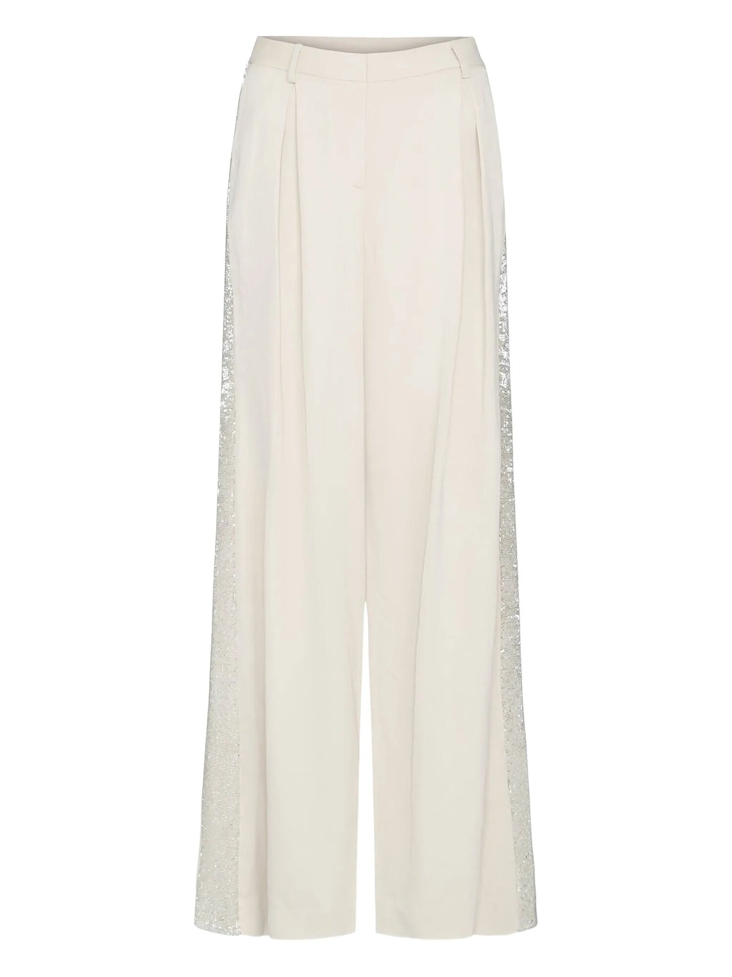 Брюки Sullivan sequin-detailed pleated trousers