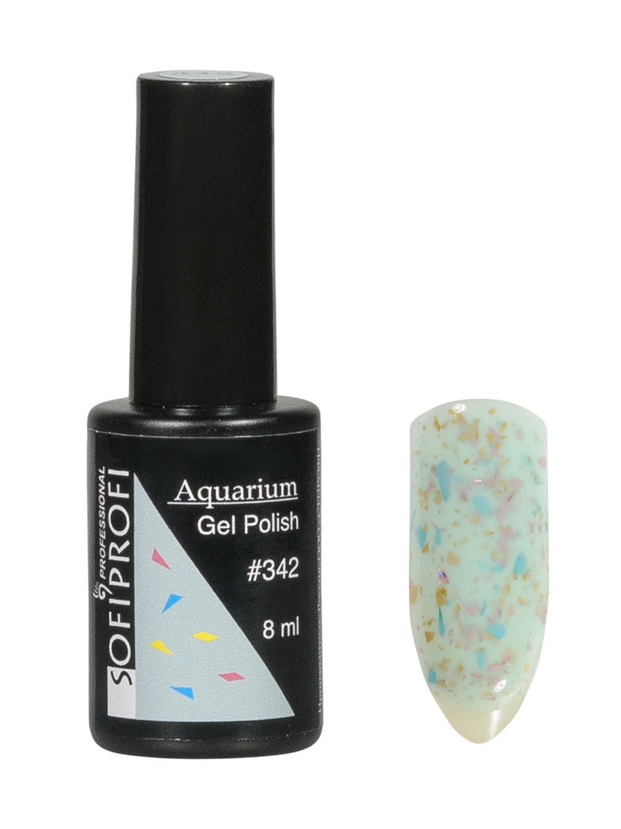 Гель-лак для ногтей Aquarium Collection Тон 342 Sofiprofi Aquarium Collection, 8 мл