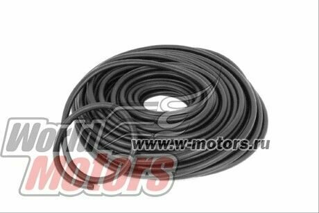 Бензошланг скутер, мопед силикон черный d8(4) mm (1м)