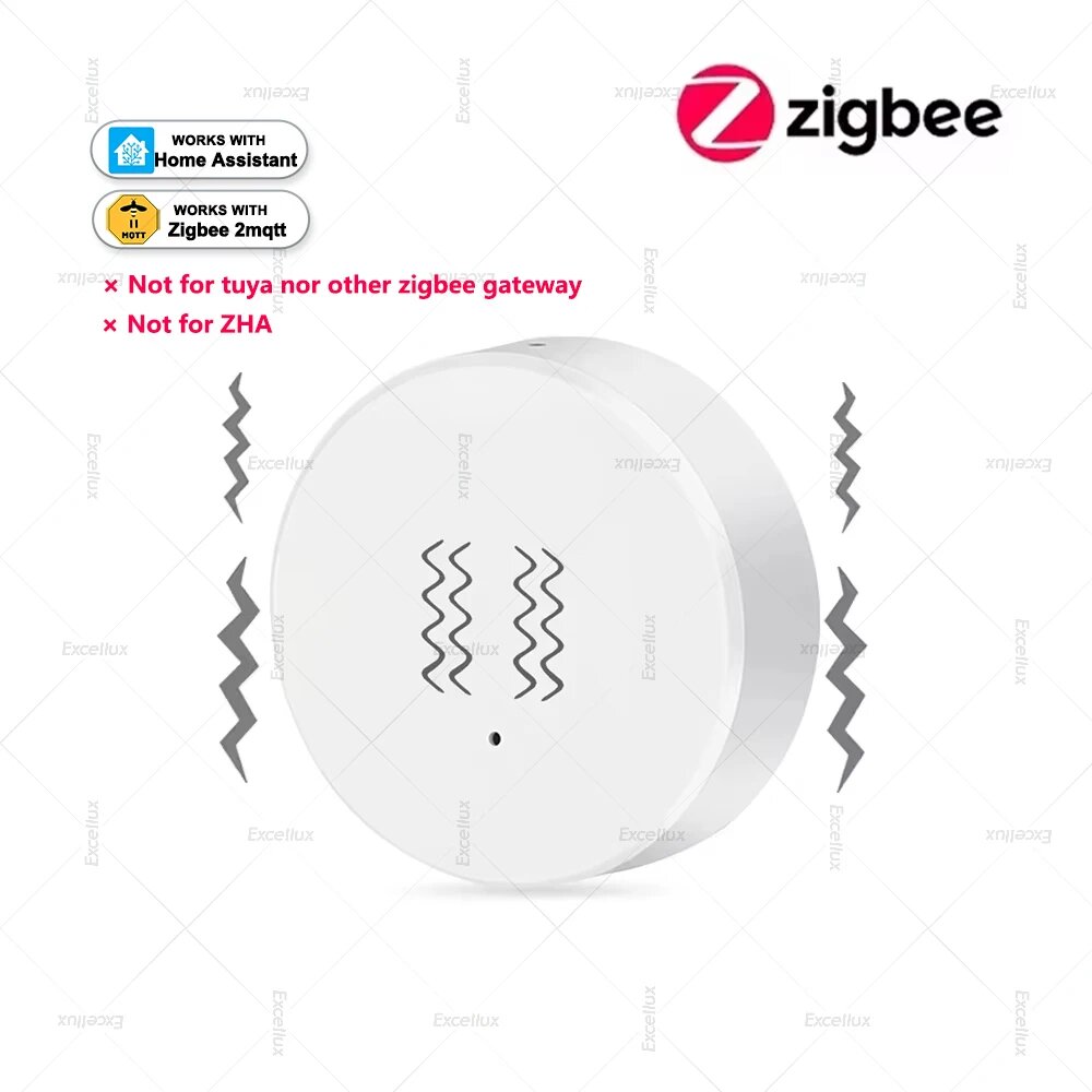 Умный датчик вибрации Zigbee 3.0