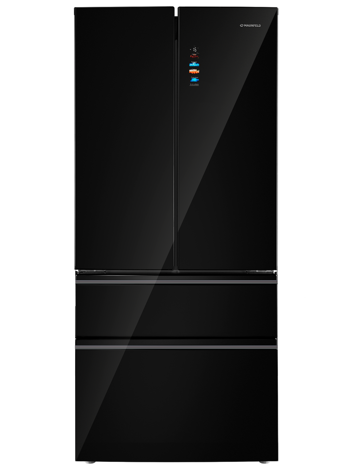 Холодильник с инвертором MAUNFELD MFF190NFDB01 French Door KITFit Pro NO FROST