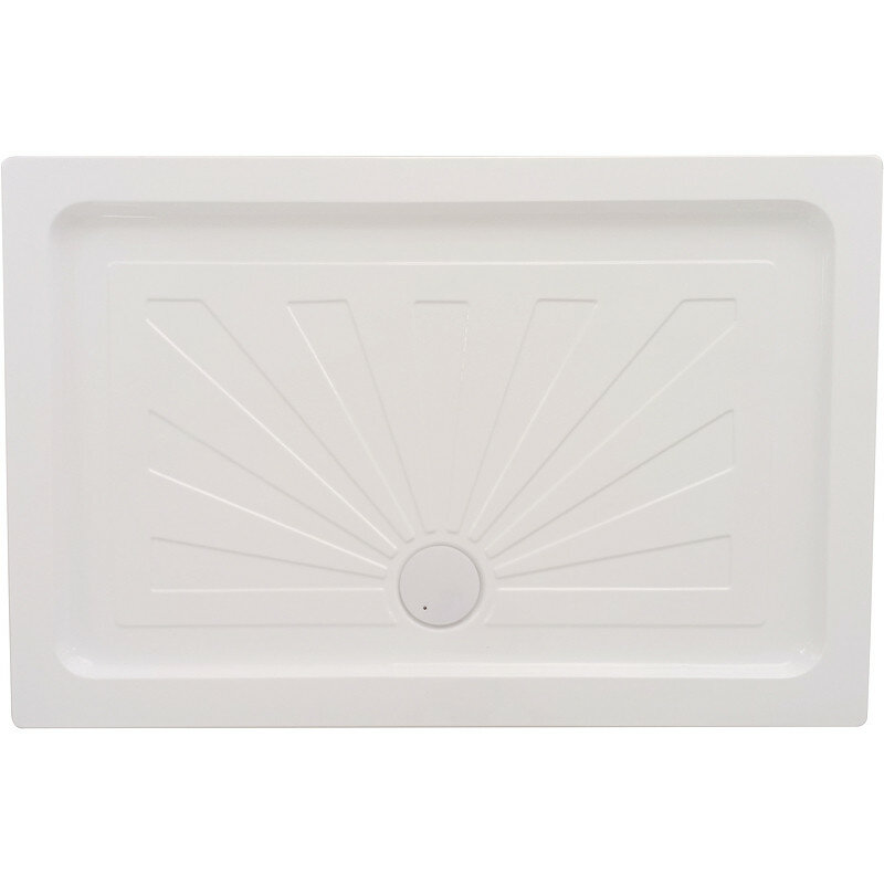 Душевой поддон из АБС-пластика Ceruttispa QR110 110х80 7749 Белый