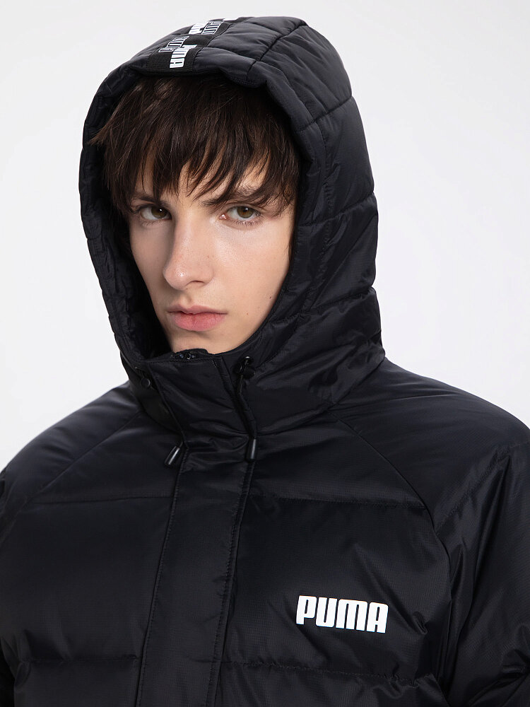 Куртка PUMA Solid Down Coat, размер 46-48, черный — фото 1