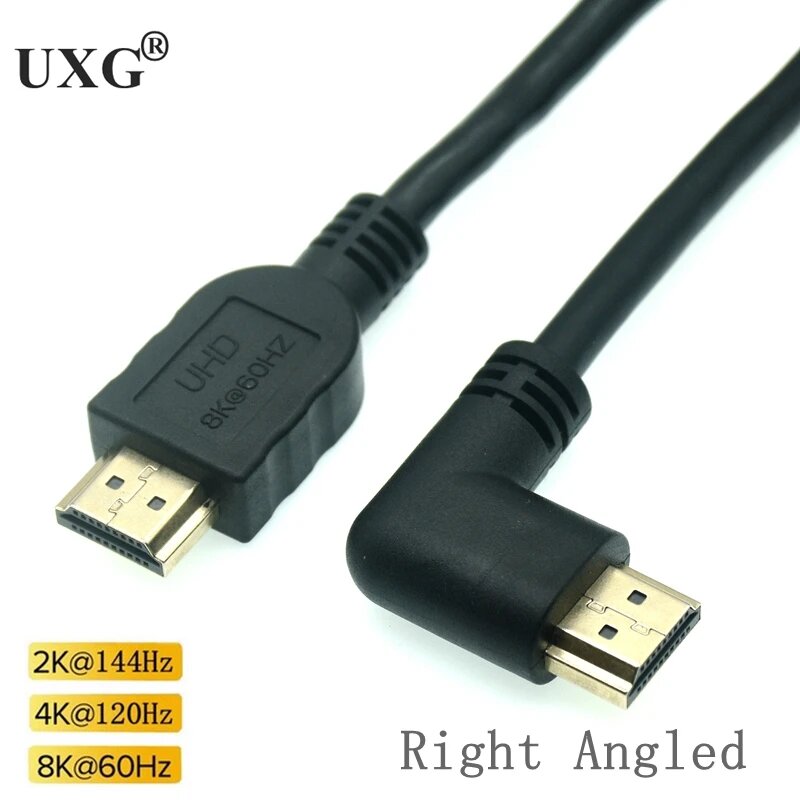 HDMI 2.1 кабель 8K, правый угол, 180CM