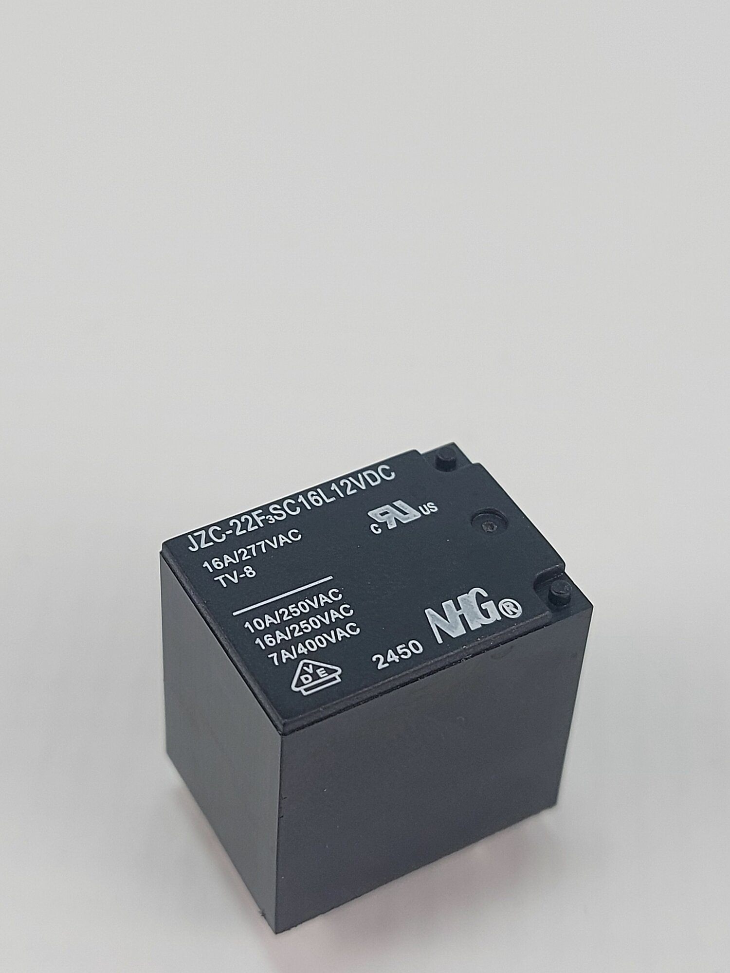 Электромагнитное реле JZC-22F-3-S-C-16L-DC12V SPDT 16A/12V