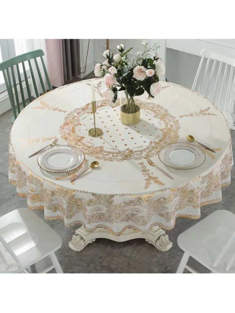 Скатерть ПВХ (поливинилхлорид) 152x152см